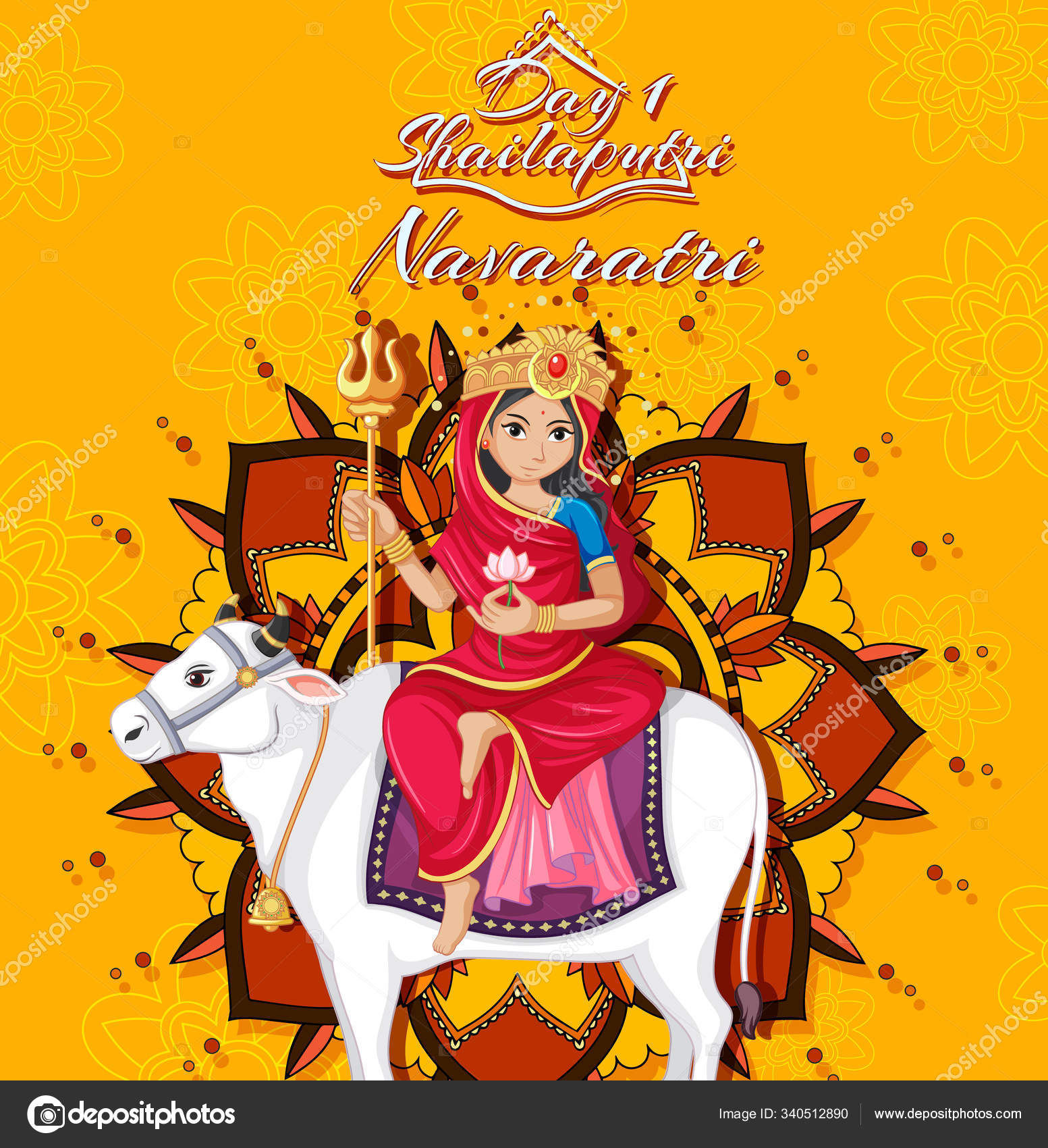 Navaratri poster design with goddess Stock Vector Image by ...