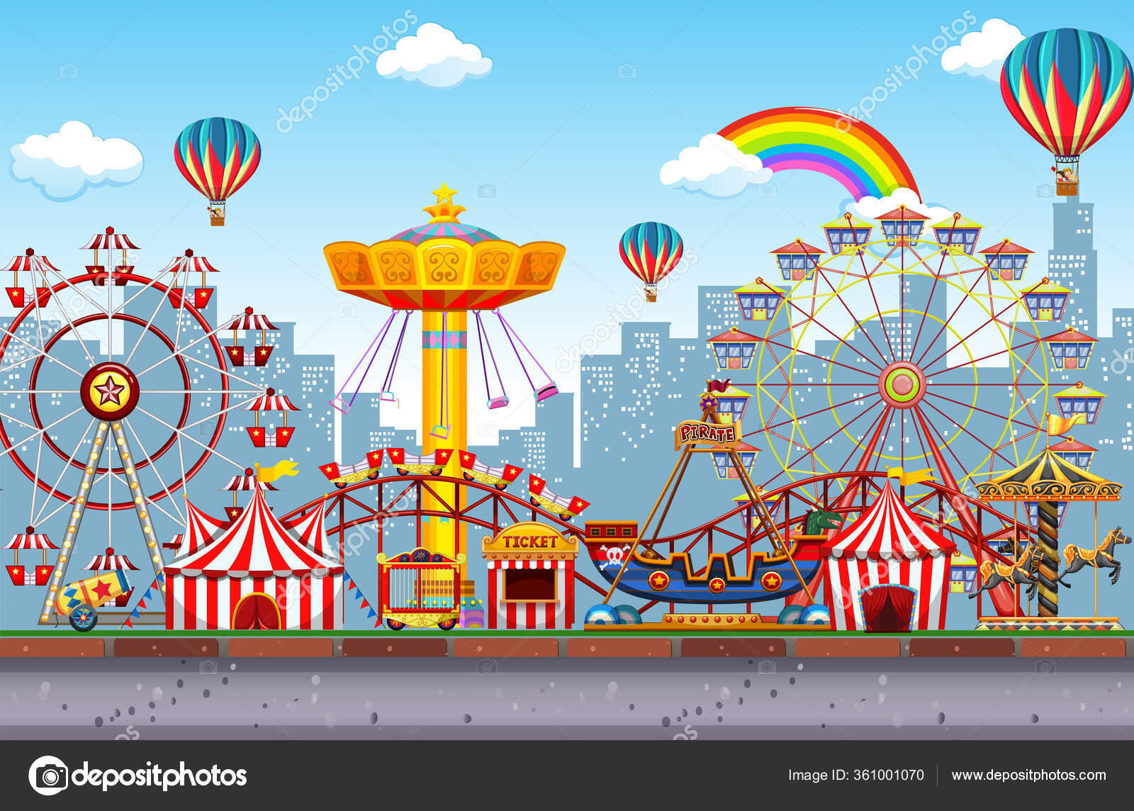 Fair Rides Drawing