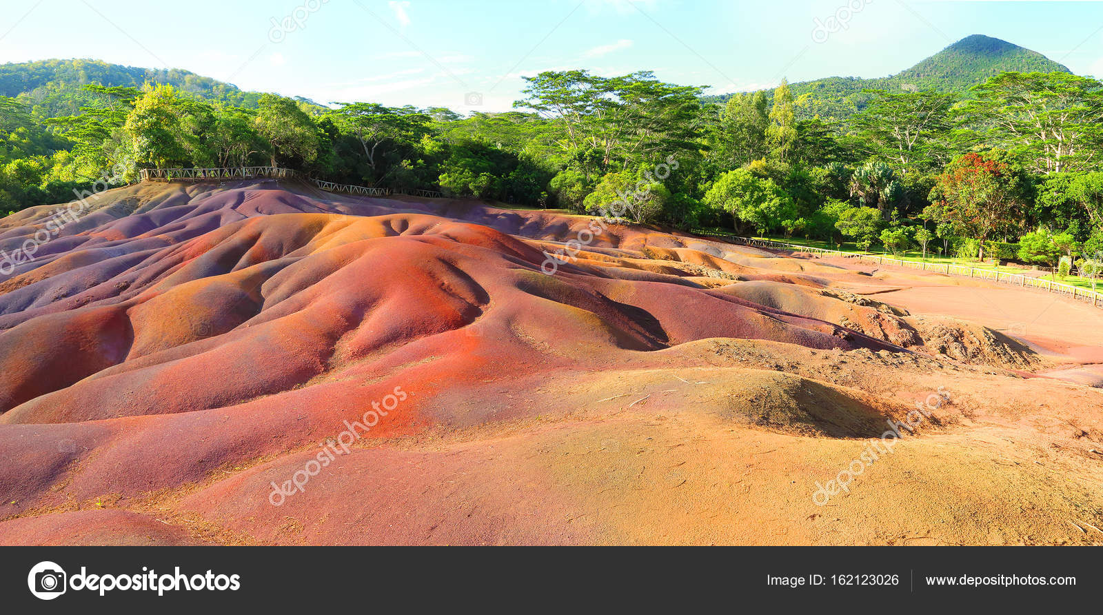 Main Sight Mauritius Chamarell Seven Color Lands Natural Parks ...