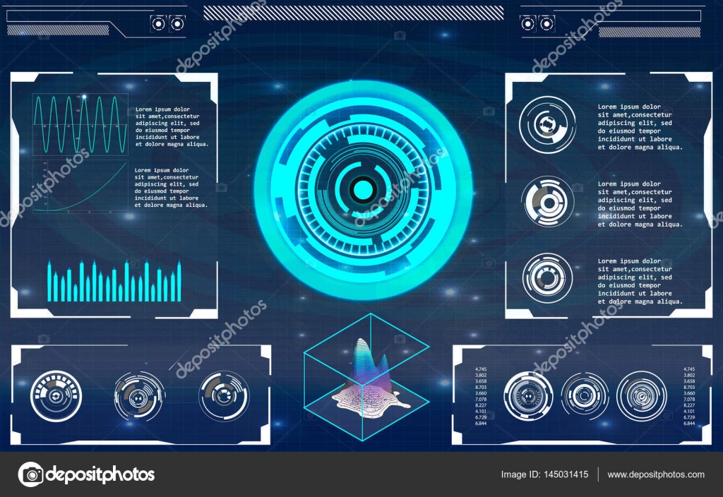 Radar screen. Vector illustration for your design. Technology ...