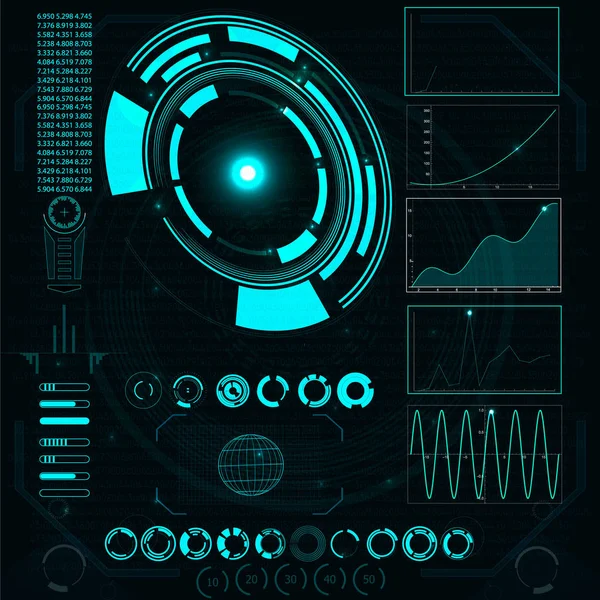Futuristic interface technology design. Stock Vector Image by ©Atinatstock #163121416