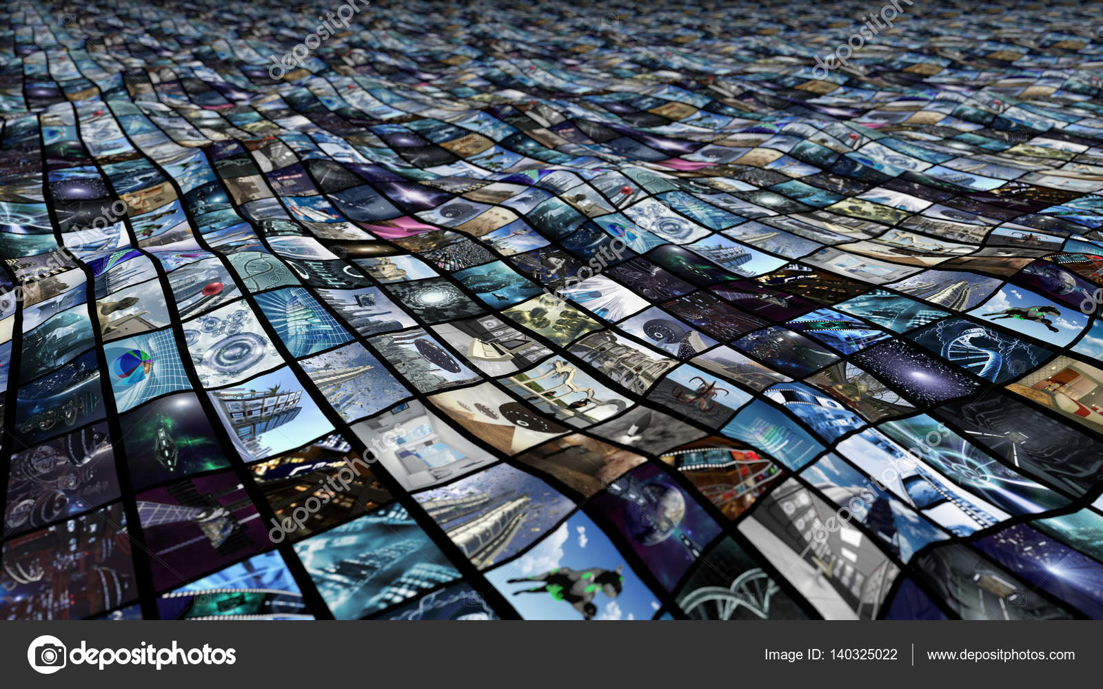 Video wall panorama — Stock Photo © fredmantel #140325022