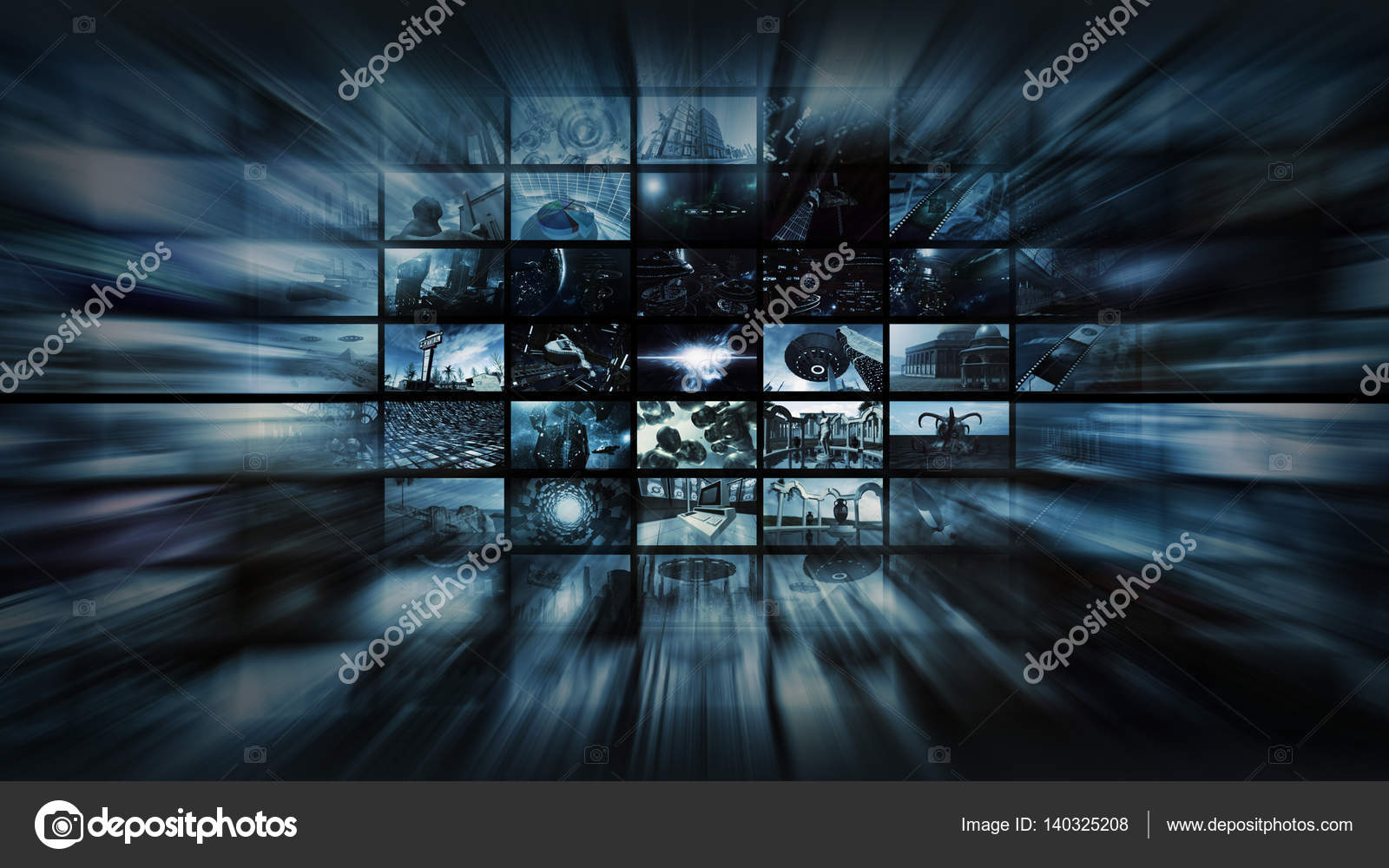 Video wall panorama — Stock Photo © fredmantel #140325208