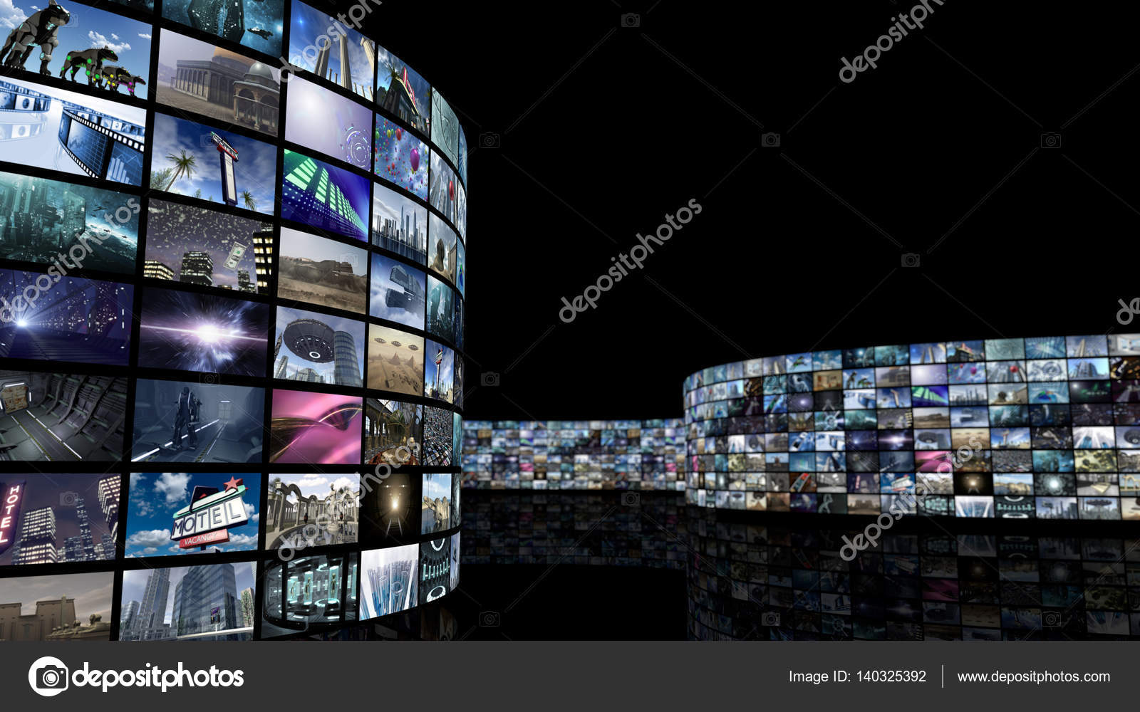 Video wall panorama Stock Photo by ©fredmantel 140325392
