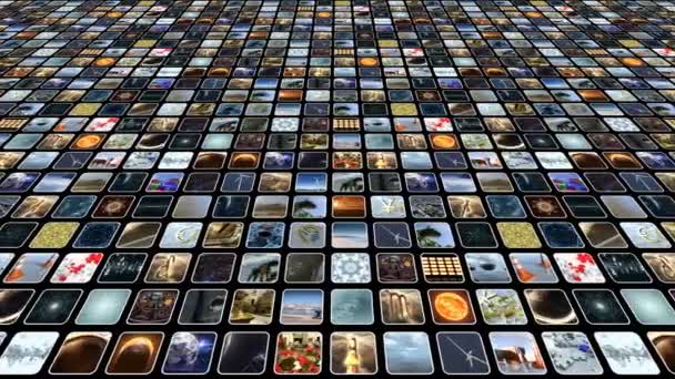 Rendered animation of video wall — Stock Video © fredmantel #149693728