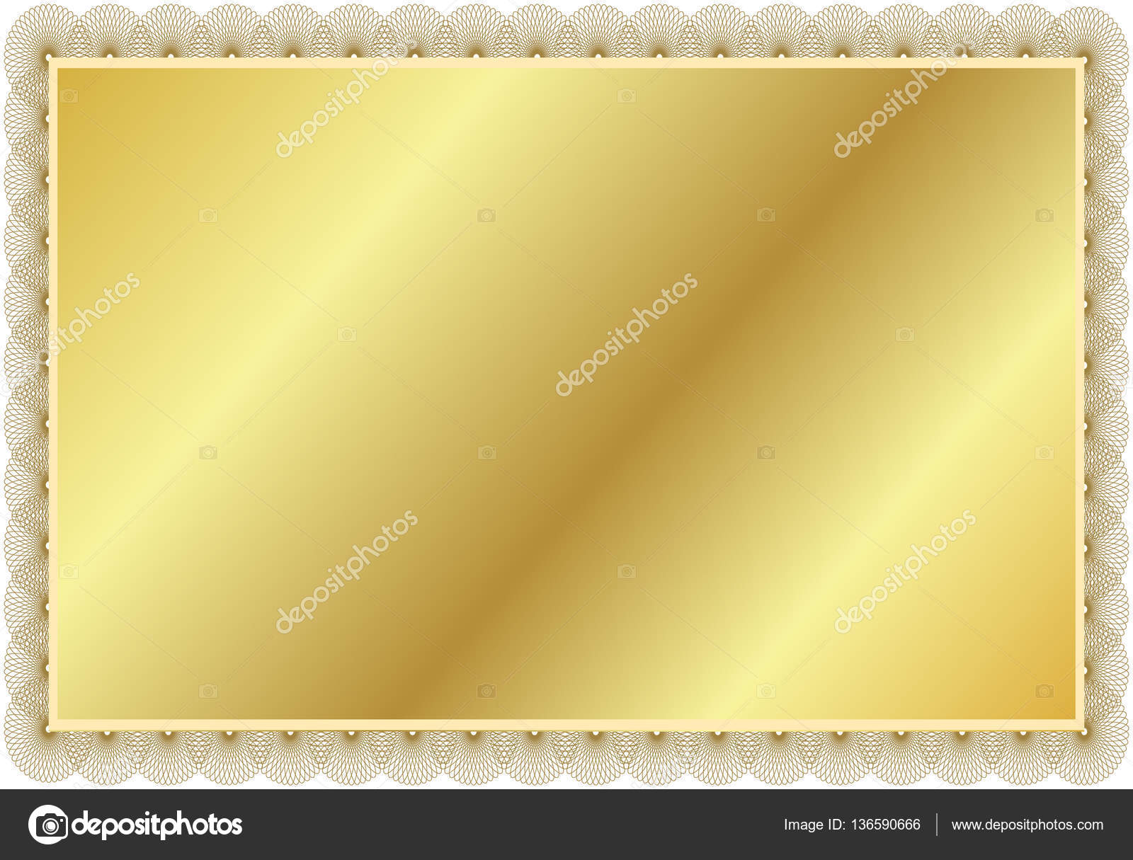 Gold plate vector illustration — Stock Photo © jamesstar #136590666