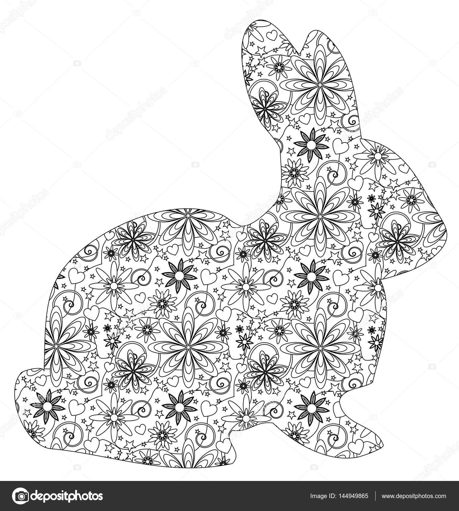 Zentangle rabbit easter illustration Stock Illustration by ©jamesstar ...