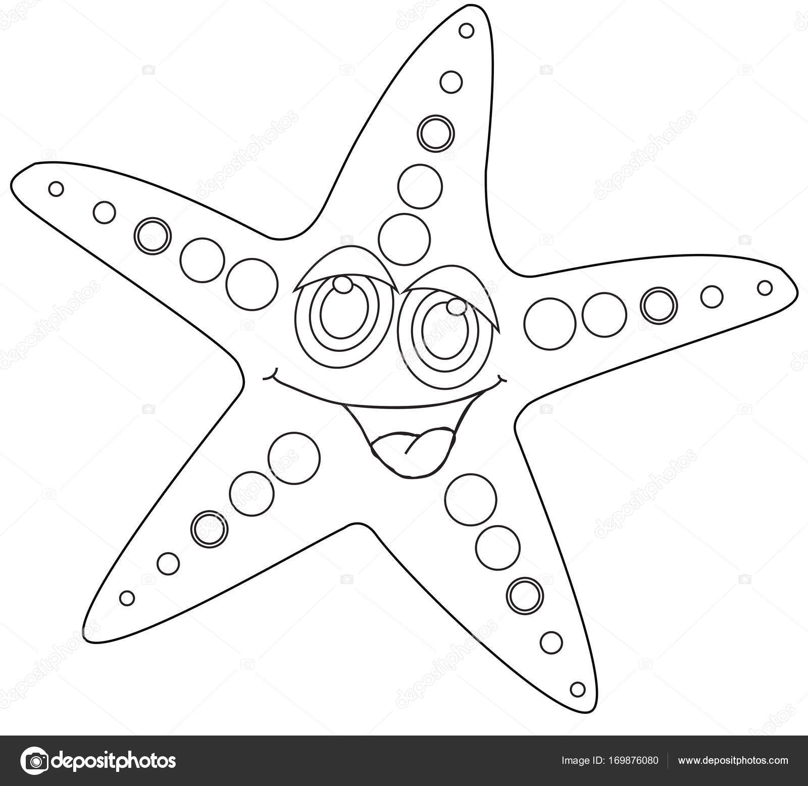 Drawings: starfish line drawing | Starfish line drawing illustration ...