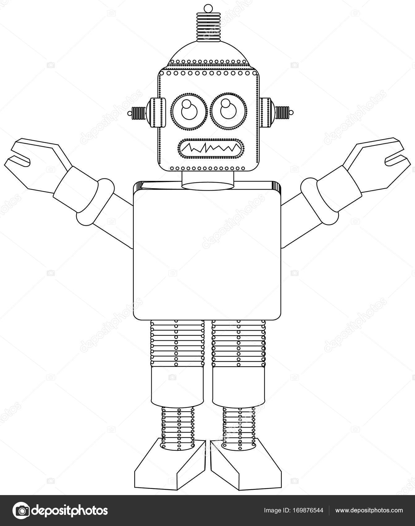 Robot Kleurplaat Printen