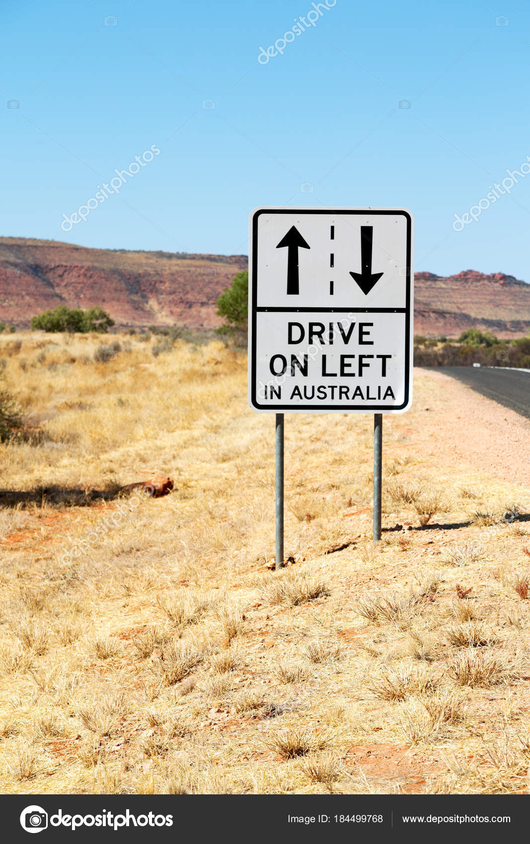In australia the sign of drive on left Stock Photo by ©lkpro 184499768