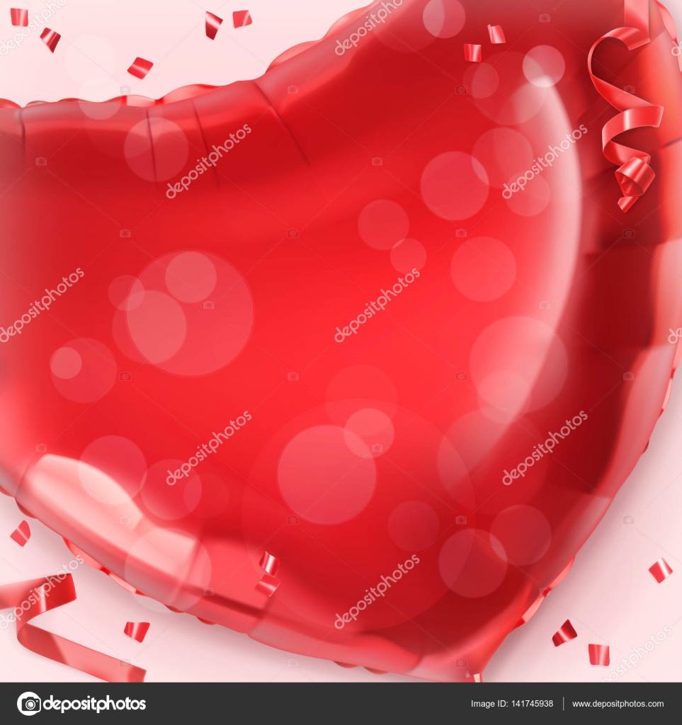 Red heart toy balloon Stock Vector by ©natis76 141745938
