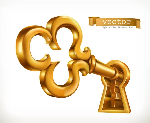 Golden Key Clip Art
