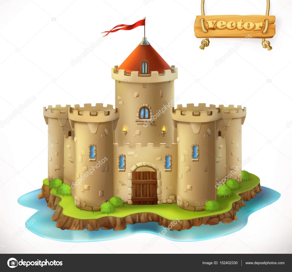 Castle, 3d vector icon Stock Vector Image by ©natis76 #152402330