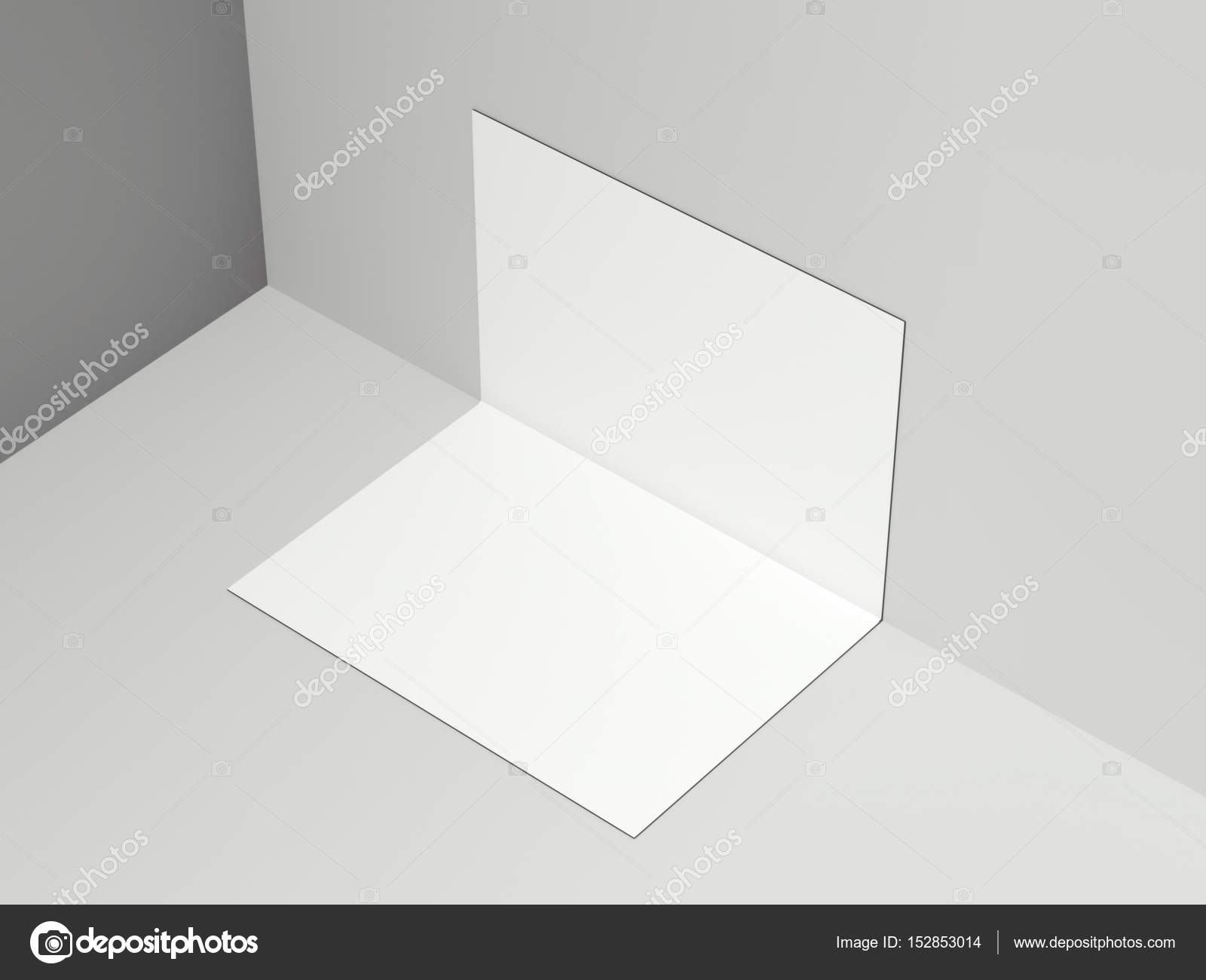 White Folded paper sheet. 3d rendering — Stock Photo © ekostsov #152853014