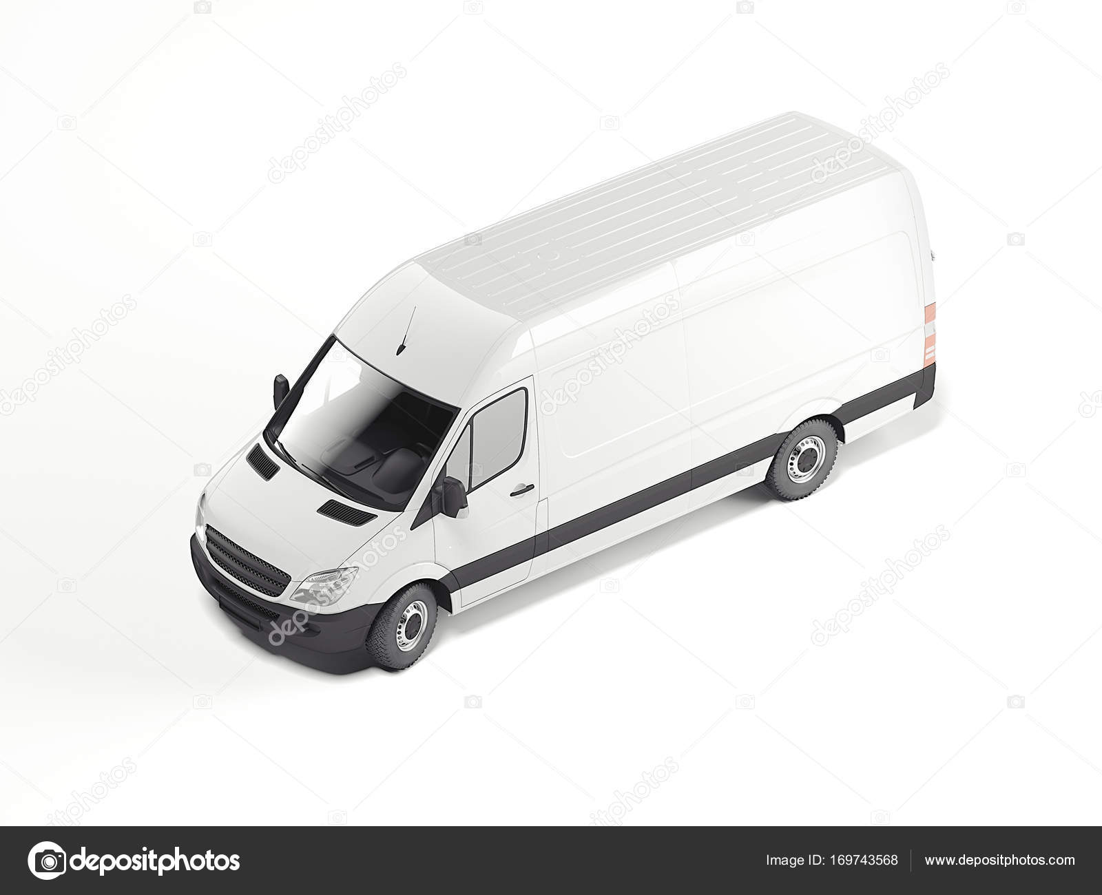 White blank minivan. 3d rendering Stock Photo by ©ekostsov 169743568