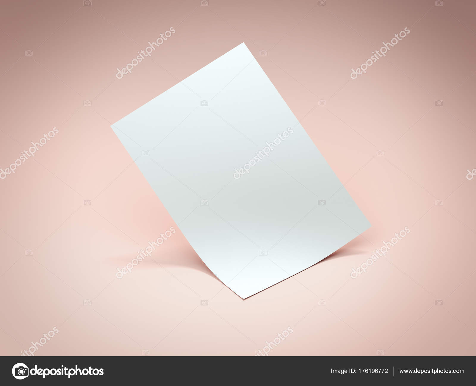 White paper sheet isolated. 3d rendering Stock Photo by ©ekostsov 176196772