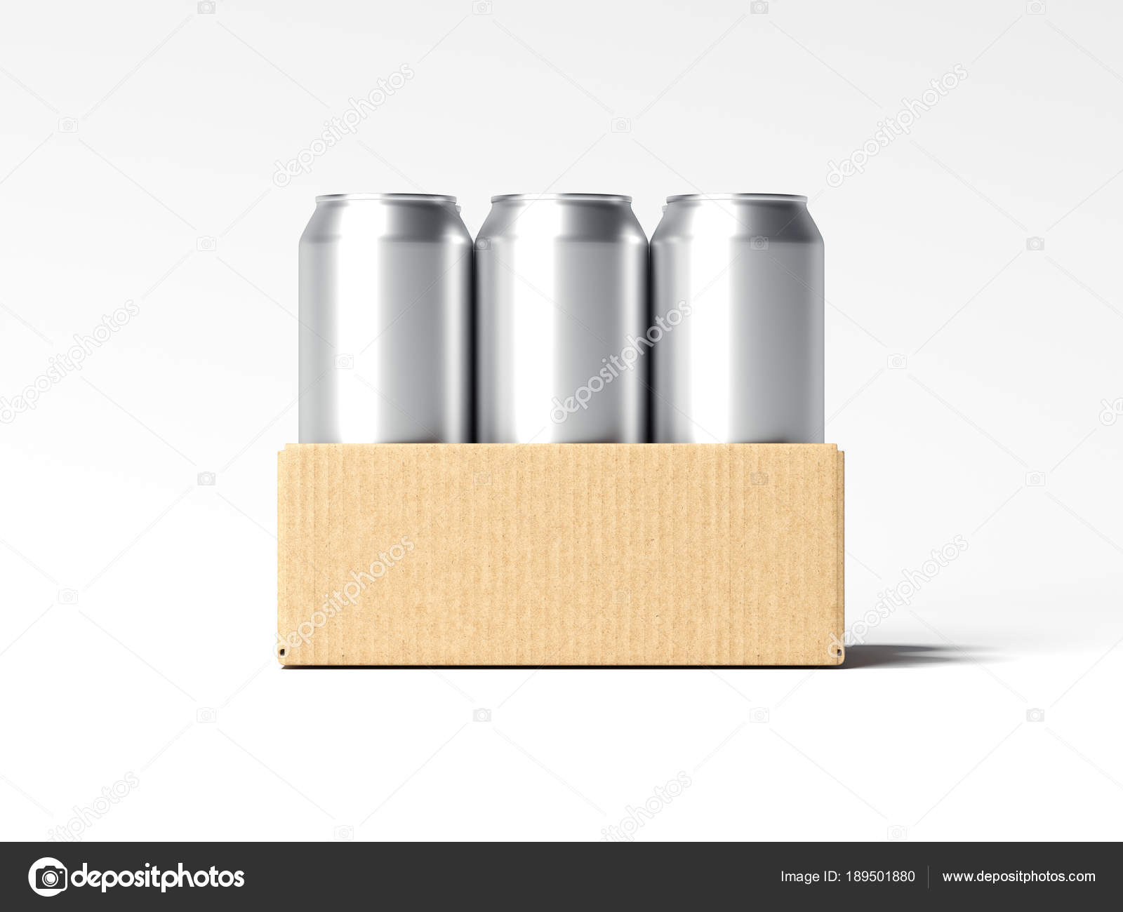 Brown carton box with beer cans. 3d rendering Stock Photo by ©ekostsov ...
