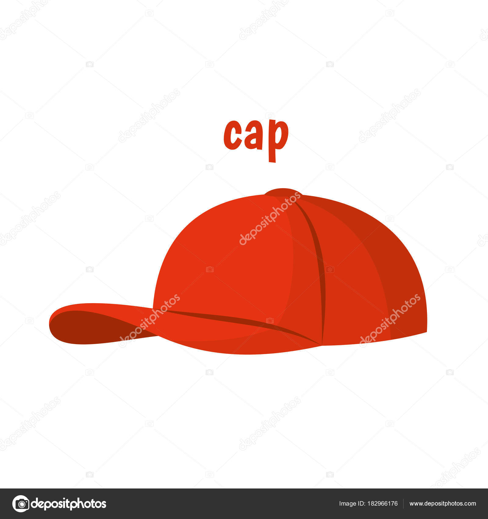 Red cap vector Stock Vector Image by ©ichbinsam #182966176