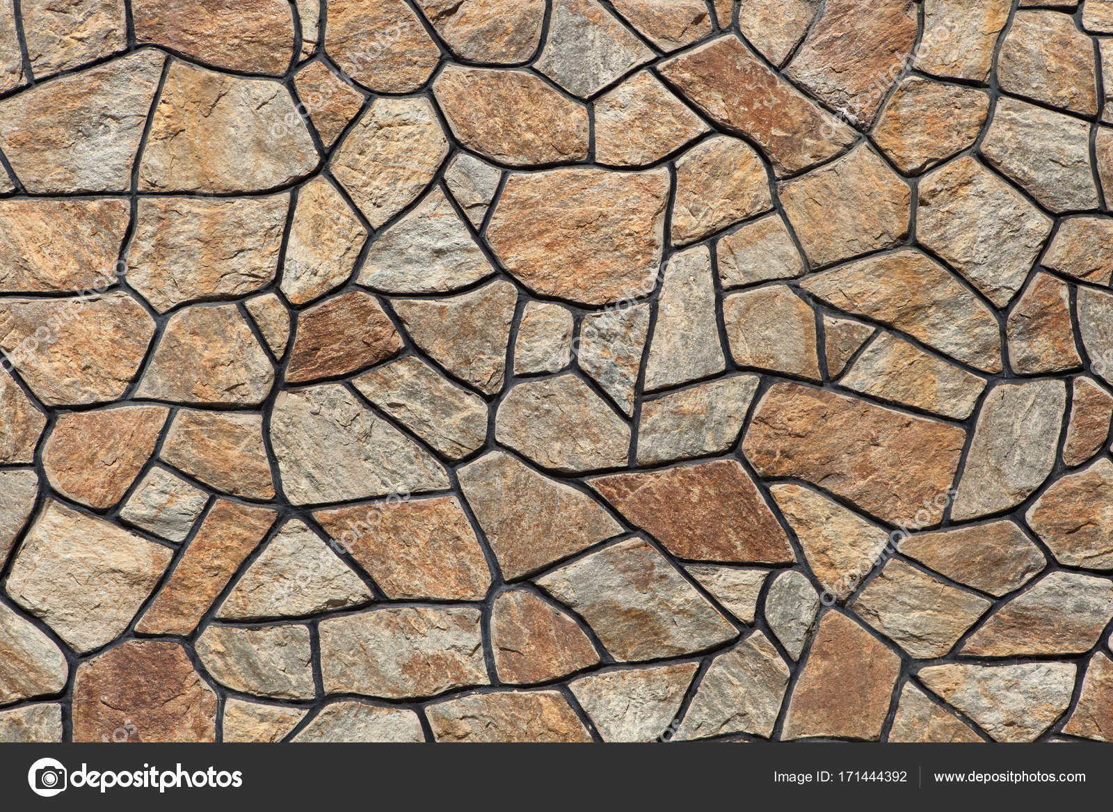 Modern stone masonry. — Stock Photo © wrangel #171444392
