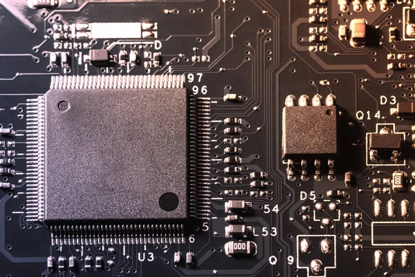 A close-up microchip - Stock Image - Everypixel