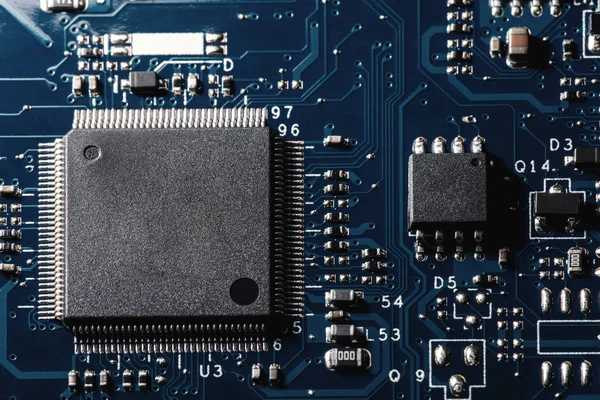 A close-up microchip - Stock Image - Everypixel