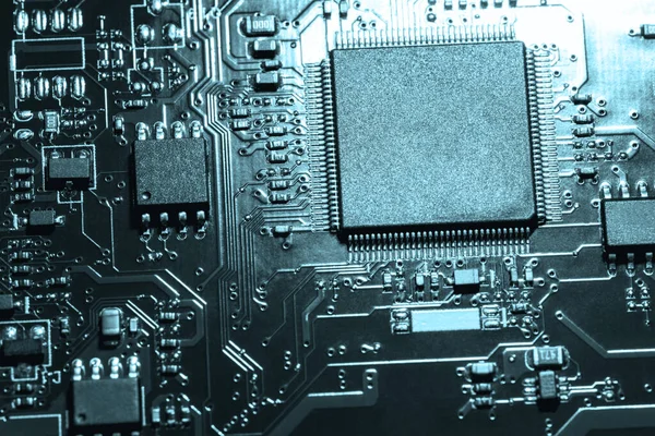 A close-up microchip - Stock Image - Everypixel
