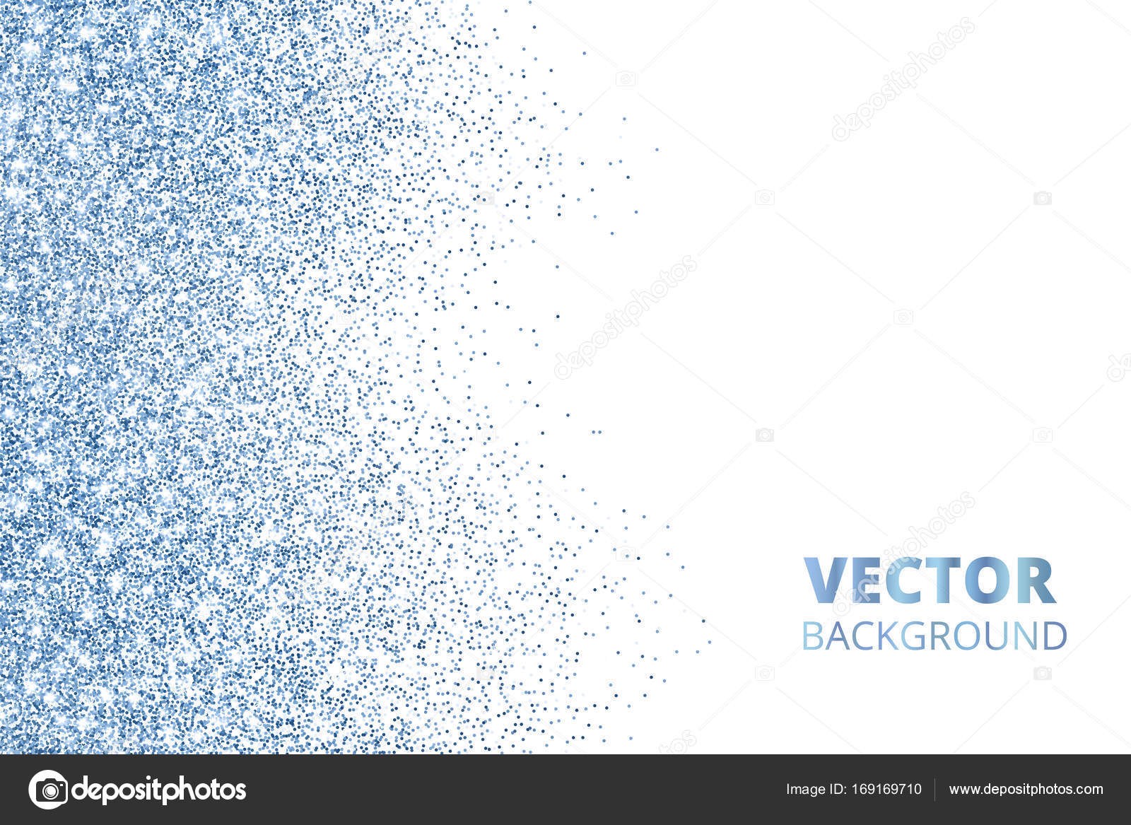 Blue Confetti Falling