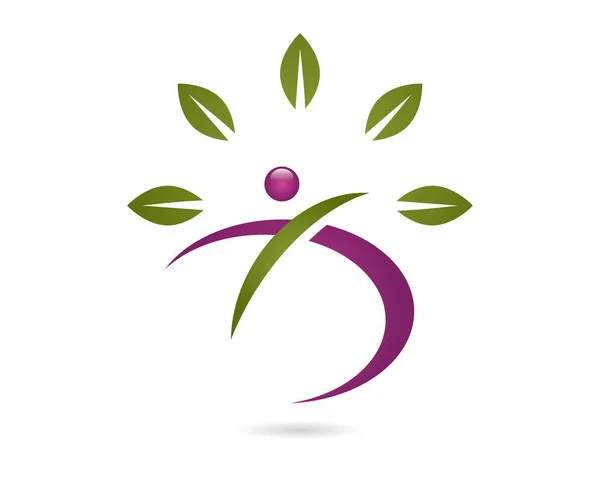 Logo vida saludable imágenes de stock de arte vectorial | Depositphotos