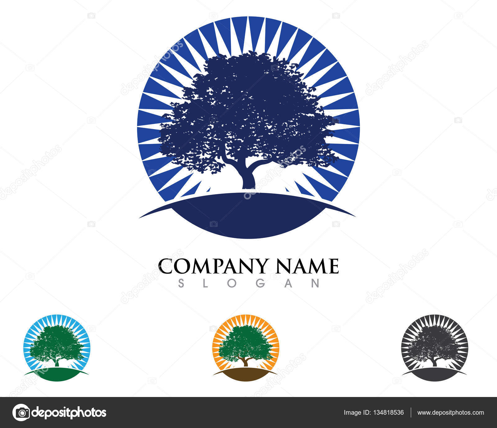 Eco Tree Leaf Logo Template Stock Vector Image by ©elaelo #134818536