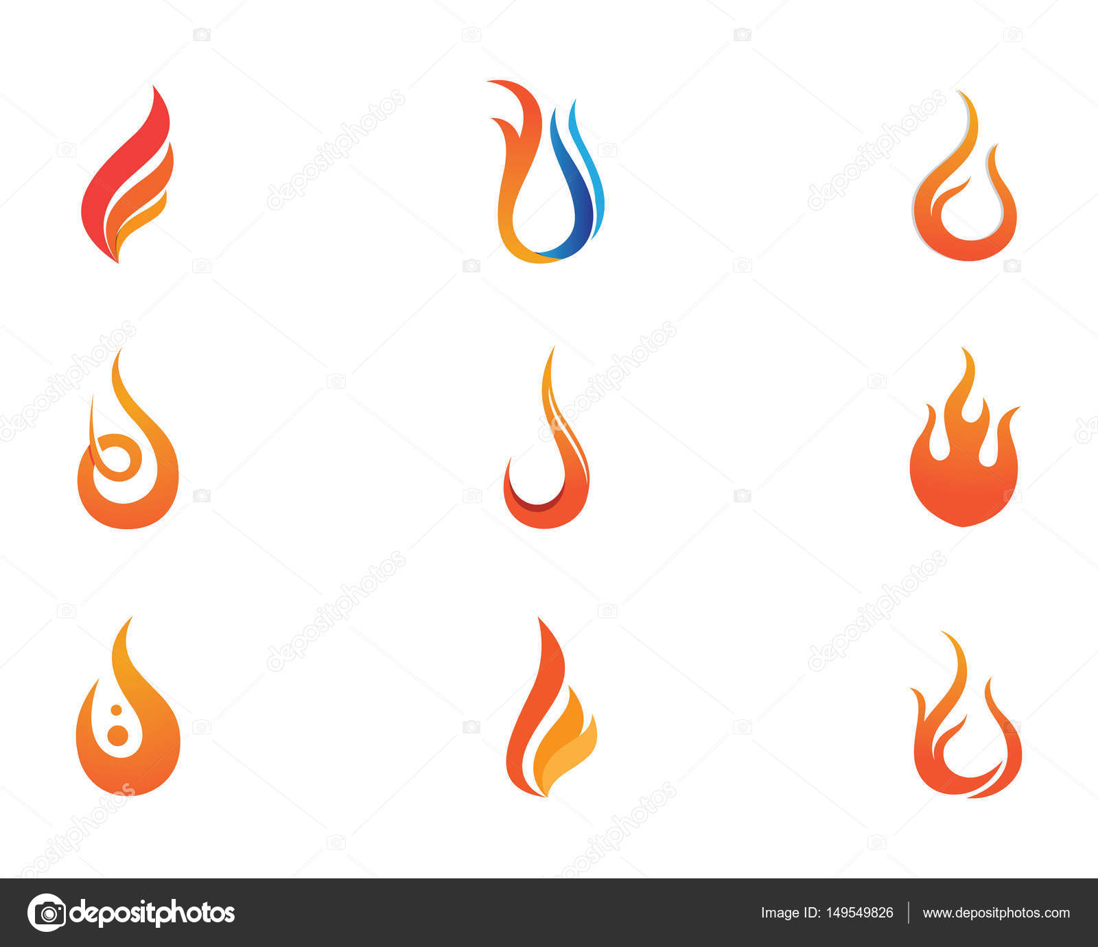 Fire Flames Symbols
