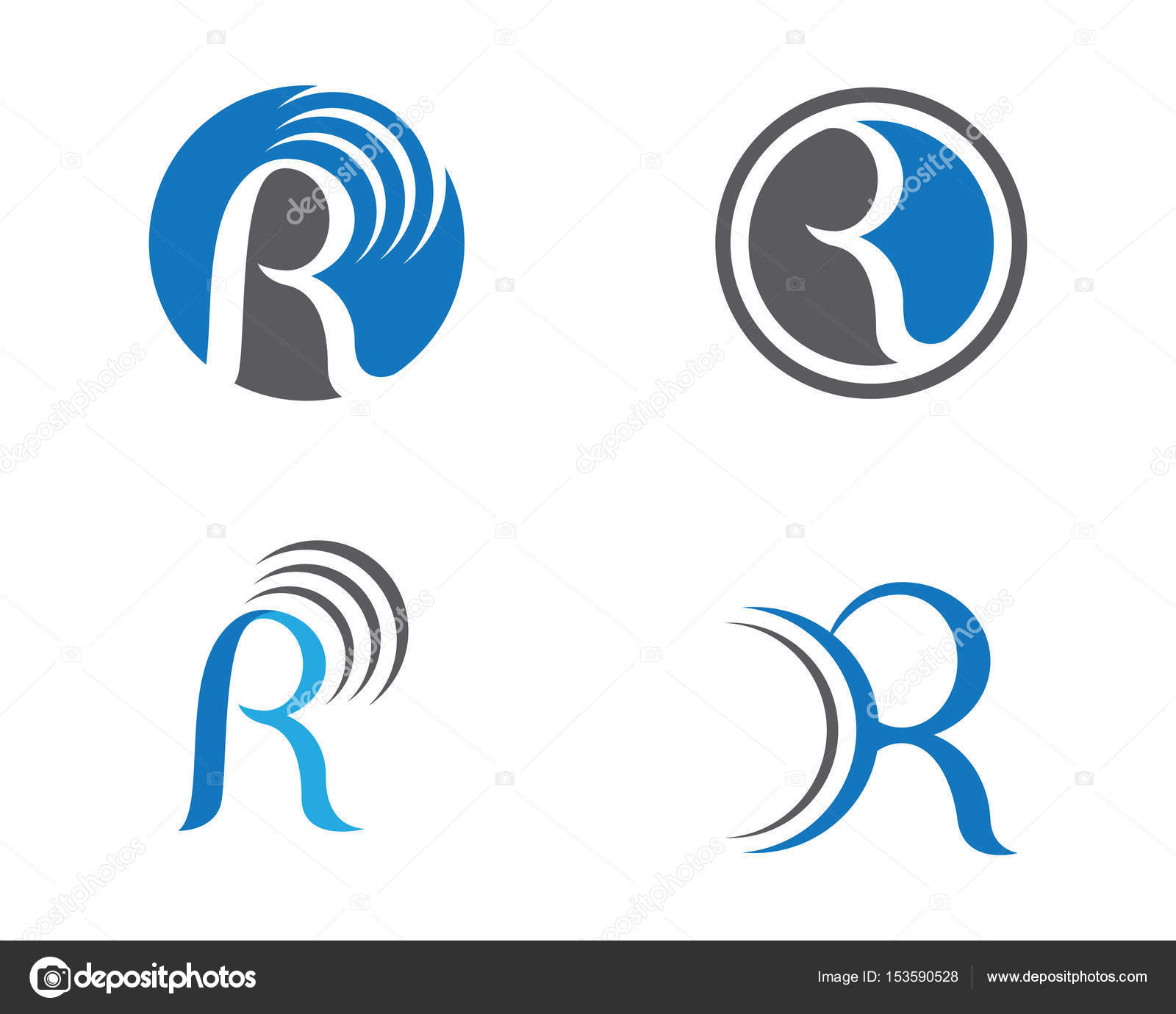 Logotipo letra R Vector de stock #153590528 de ©elaelo