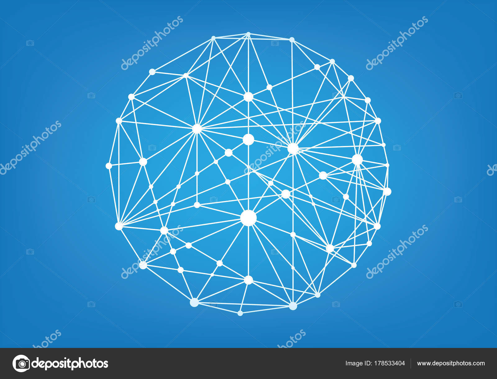 Polygonal with Connecting Dots Stock Vector Image by ©elaelo #178533404