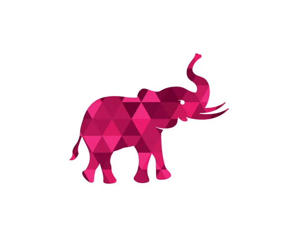 Elefante rosa de dibujos animados imágenes de stock de arte vectorial ...