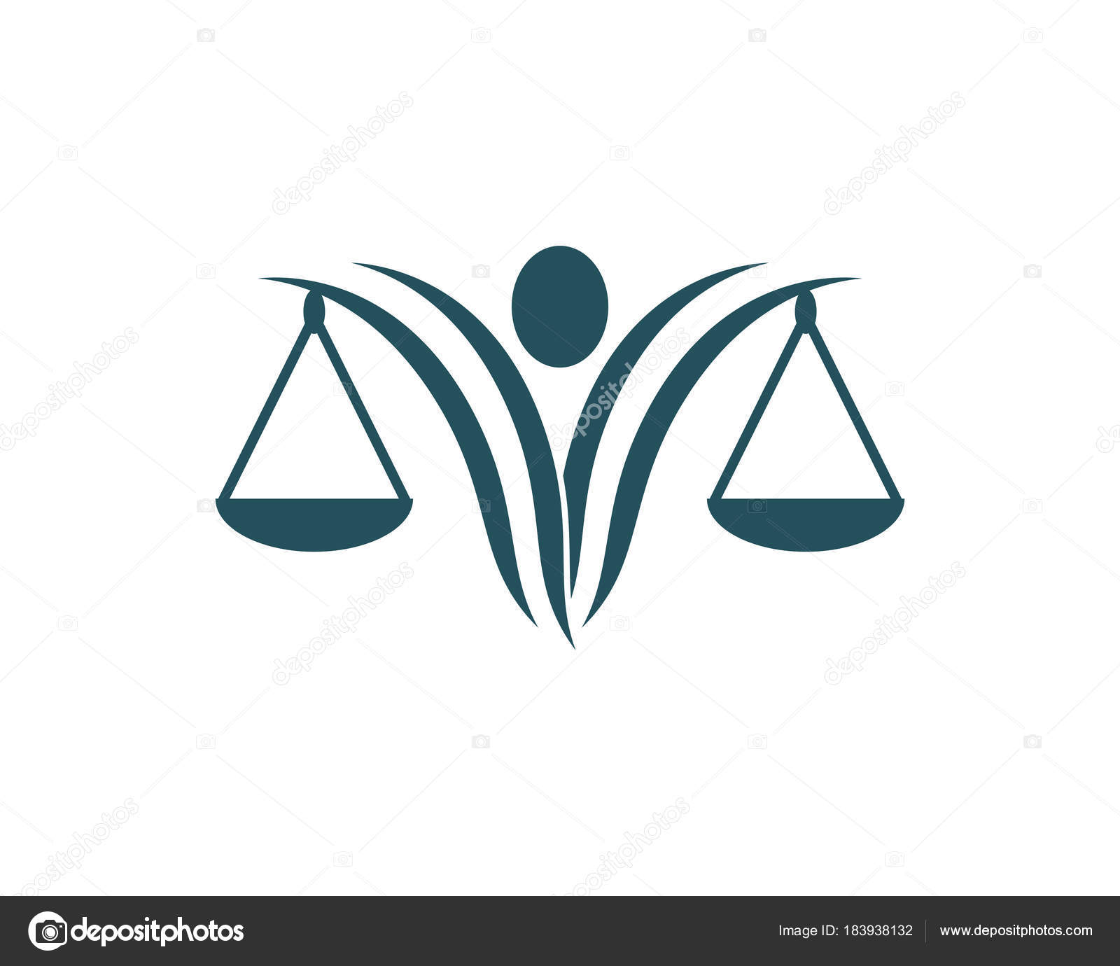 Derecho de justicia Logo Plantilla vector — Vector de stock © elaelo ...