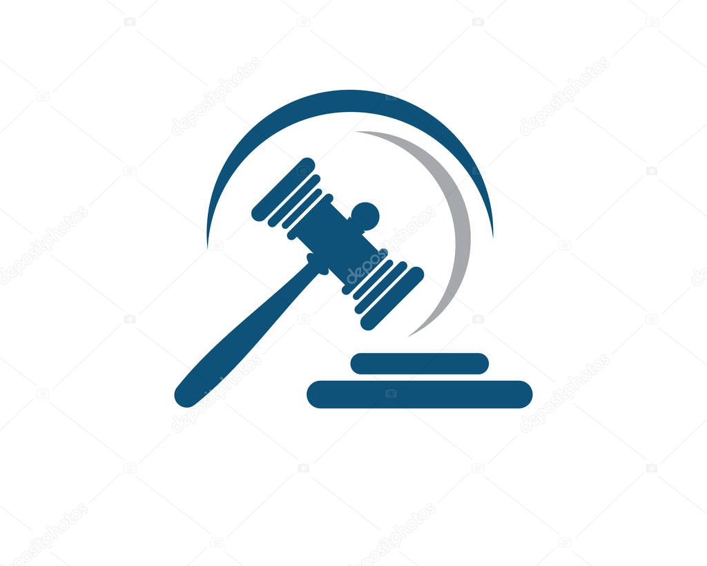 derecho de justicia Logo Plantilla vector 2023
