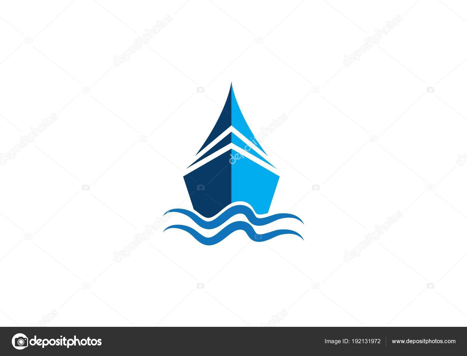 Modèle de logo de navire Vecteur par ©elaelo 192131972