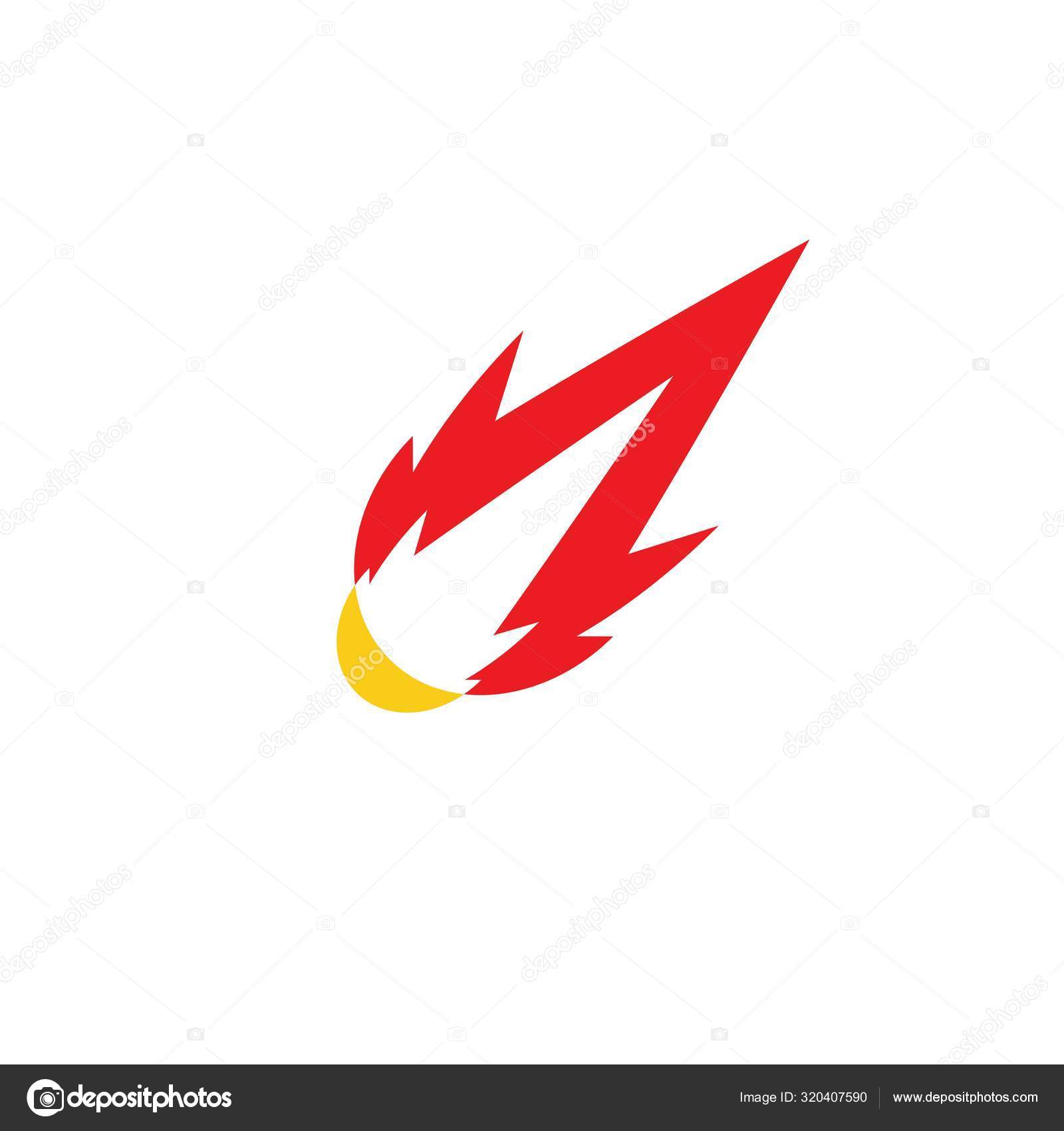 Comet vector icon illustration Stock Vector Image by ©elaelo #320407590
