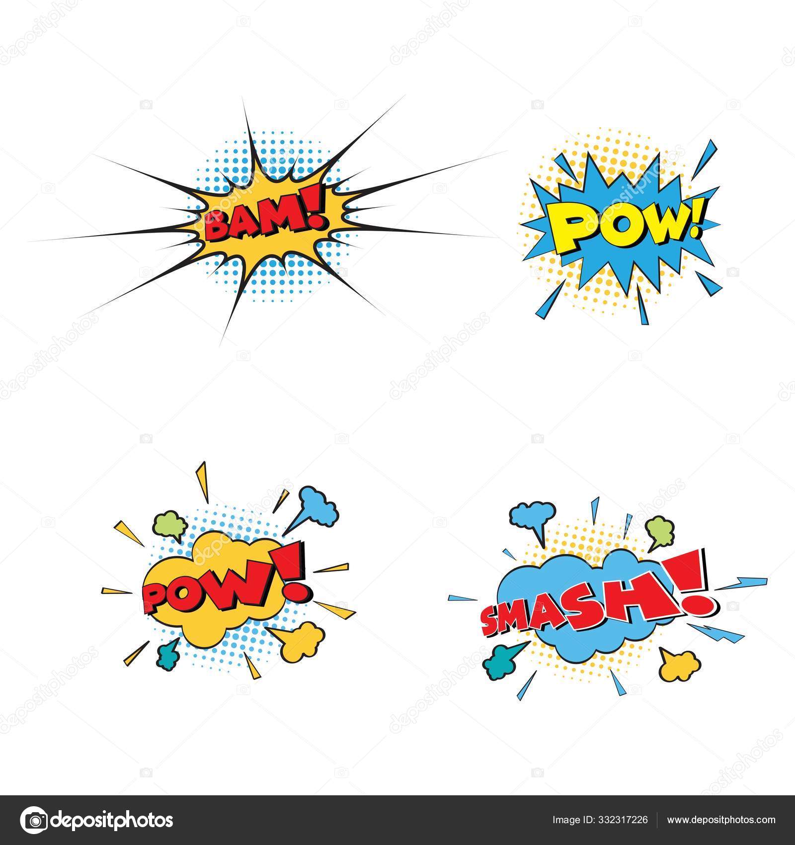 Comic Text, Pop Art style illustration Stock Vector by ©elaelo 332317226