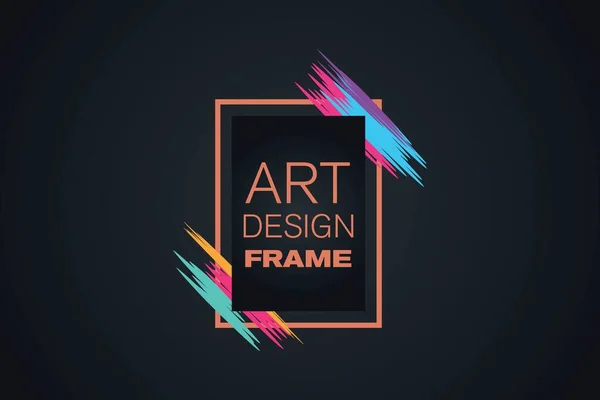 Vector Frame Text Modern Art Graphics Hipsters Dynamic Frame Stylish ...