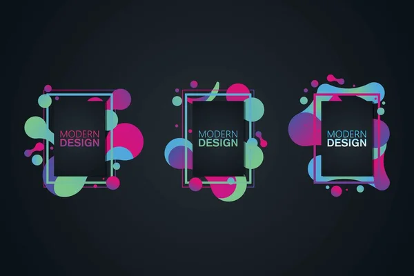 Vector Frame Text Modern Art Graphics Hipsters Dynamic Frame Stylish ...