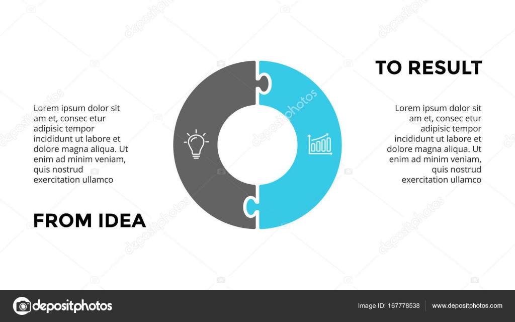 Vector circle puzzle infographic, cycle diagram, graph, presentation ...