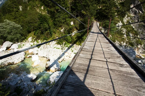 Single rope bridge — Stock Photo © Ansonde #2281639