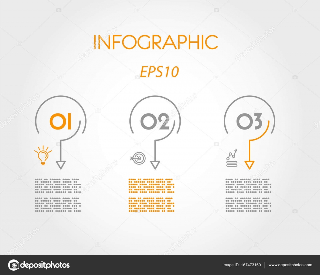 Linear infographic rings with arrows Stock Vector by ©mdesignstudio ...