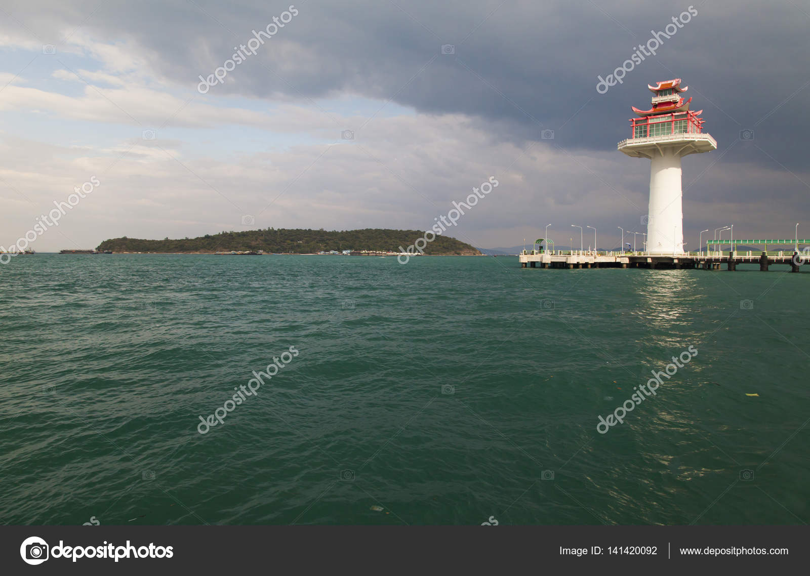 Big beautiful lighthouse ⬇ Stock Photo, Image by © selezenj13 #141420092