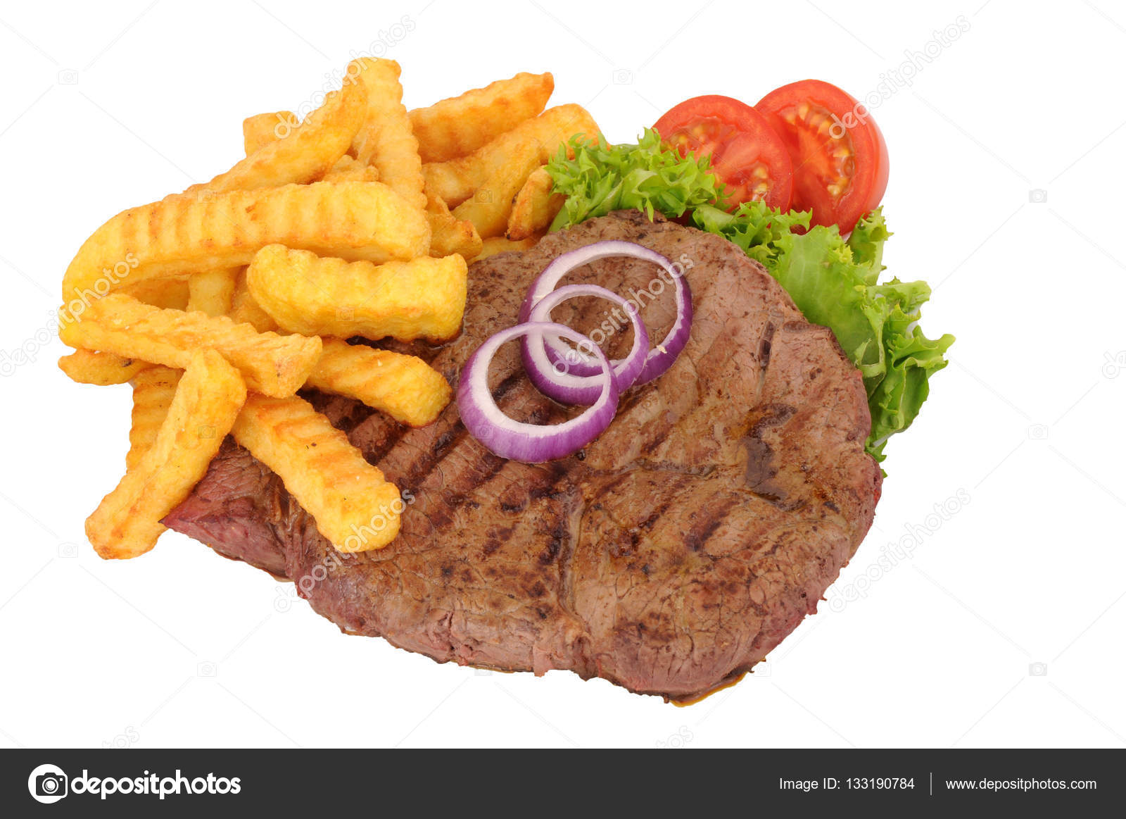 Rump Steak And Chips