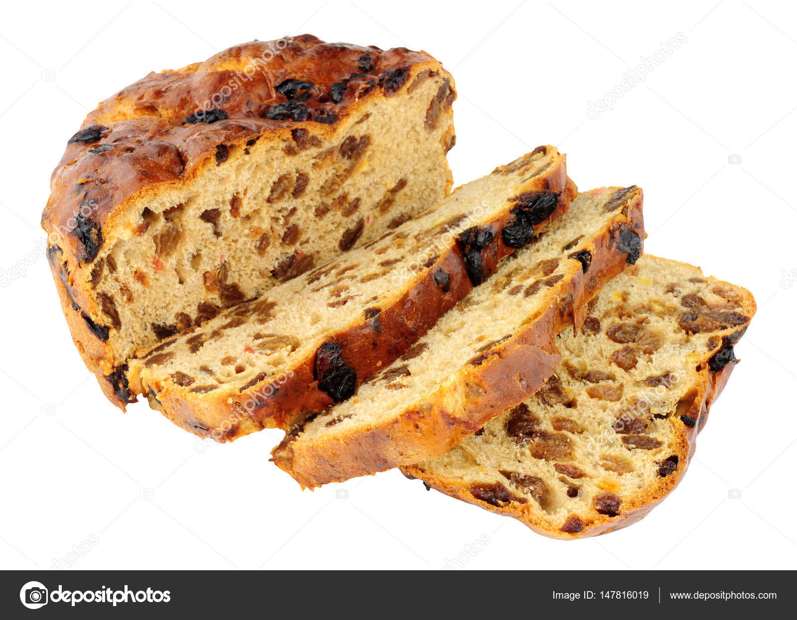 Traditional Irish Barmbrack Sweet Bread Loaf Stock Photo by ©philkinsey ...