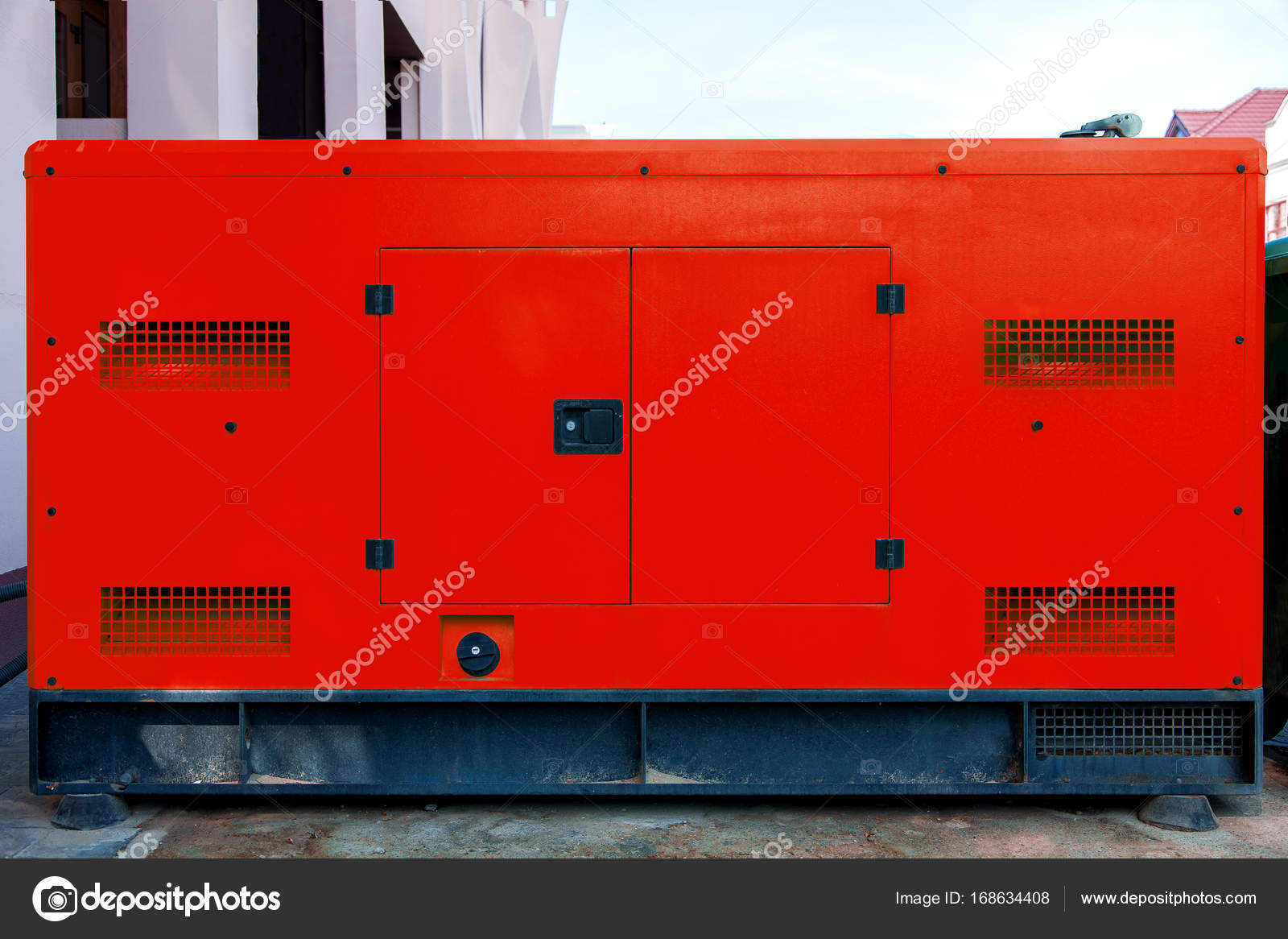 Mobile electric power generator for emergency situations. — Stock Photo ...