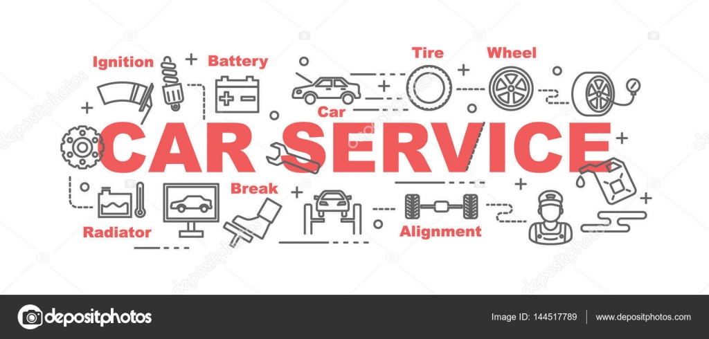 Car service vector banner Stock Vector Image by ©tulpahn #144517789