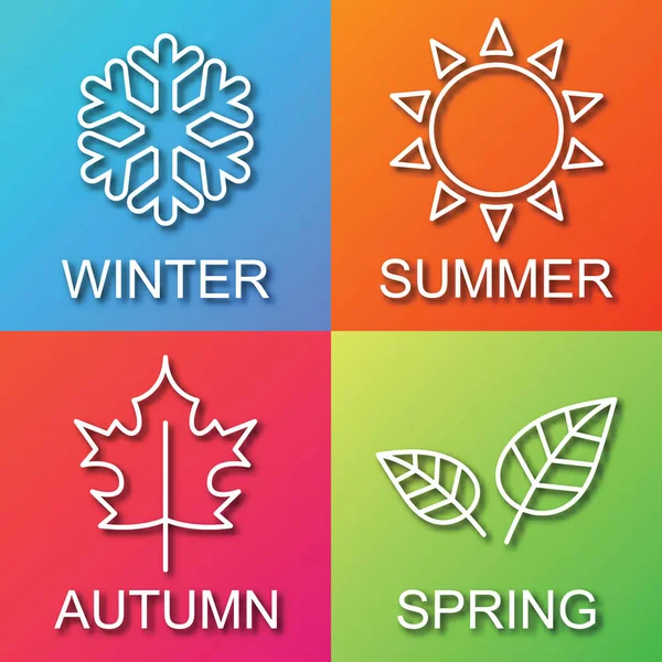Four season logo Stock Vector Image by ©tulpahn #96119026