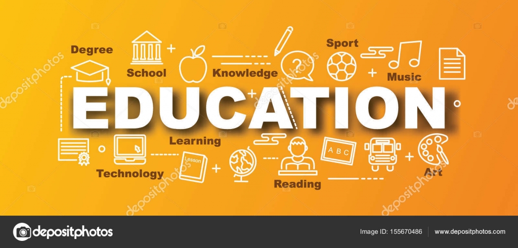 Education vector trendy banner Stock Vector by ©tulpahn 155670486